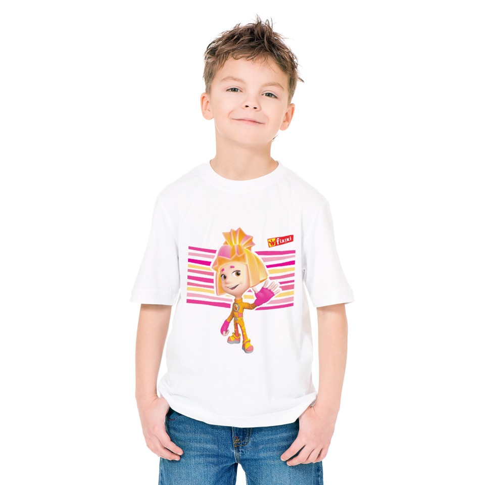 Tricou copii, Fixiki, Simka, alb, 5 ani - eMAG.ro