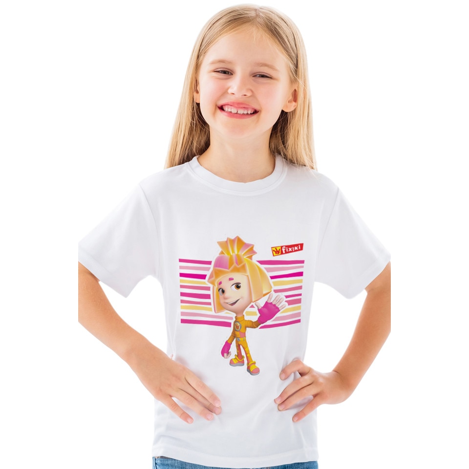 Tricou copii, Fixiki, Simka, alb, 5 ani - eMAG.ro