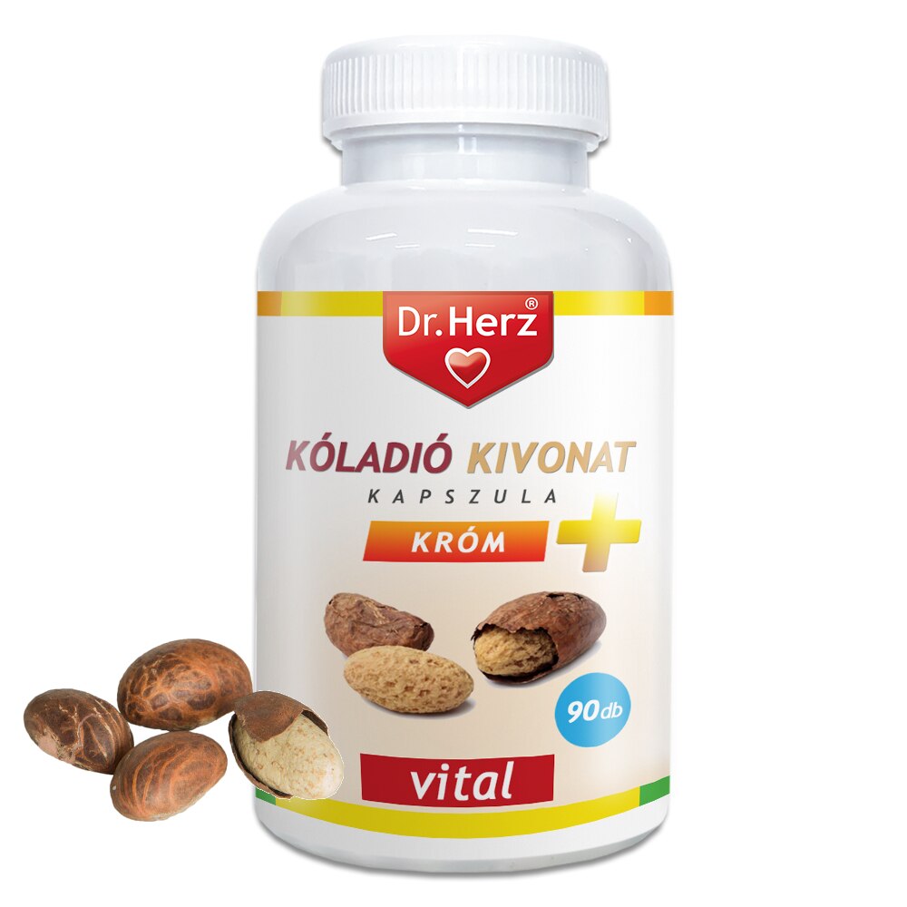 Extract din nuca de Cola, Dr Herz, pentru slabire, 90 capsule vegane ...