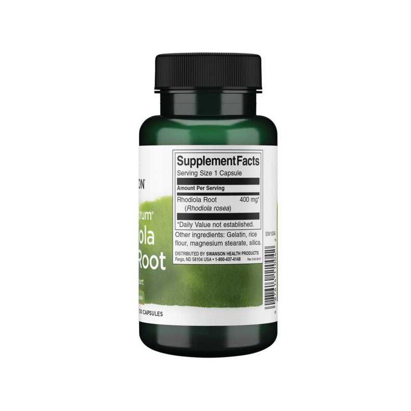 Swanson Rhodiola Rosea Root (radacina) 400mg 100 Capsule - eMAG.ro