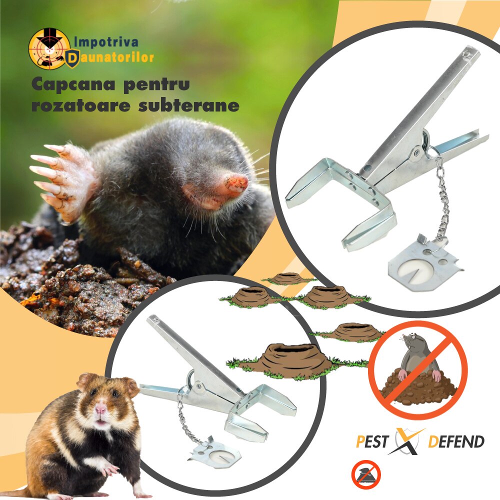 Capcana tip cleste pentru rozatoare subterane, cartite - eMAG.ro