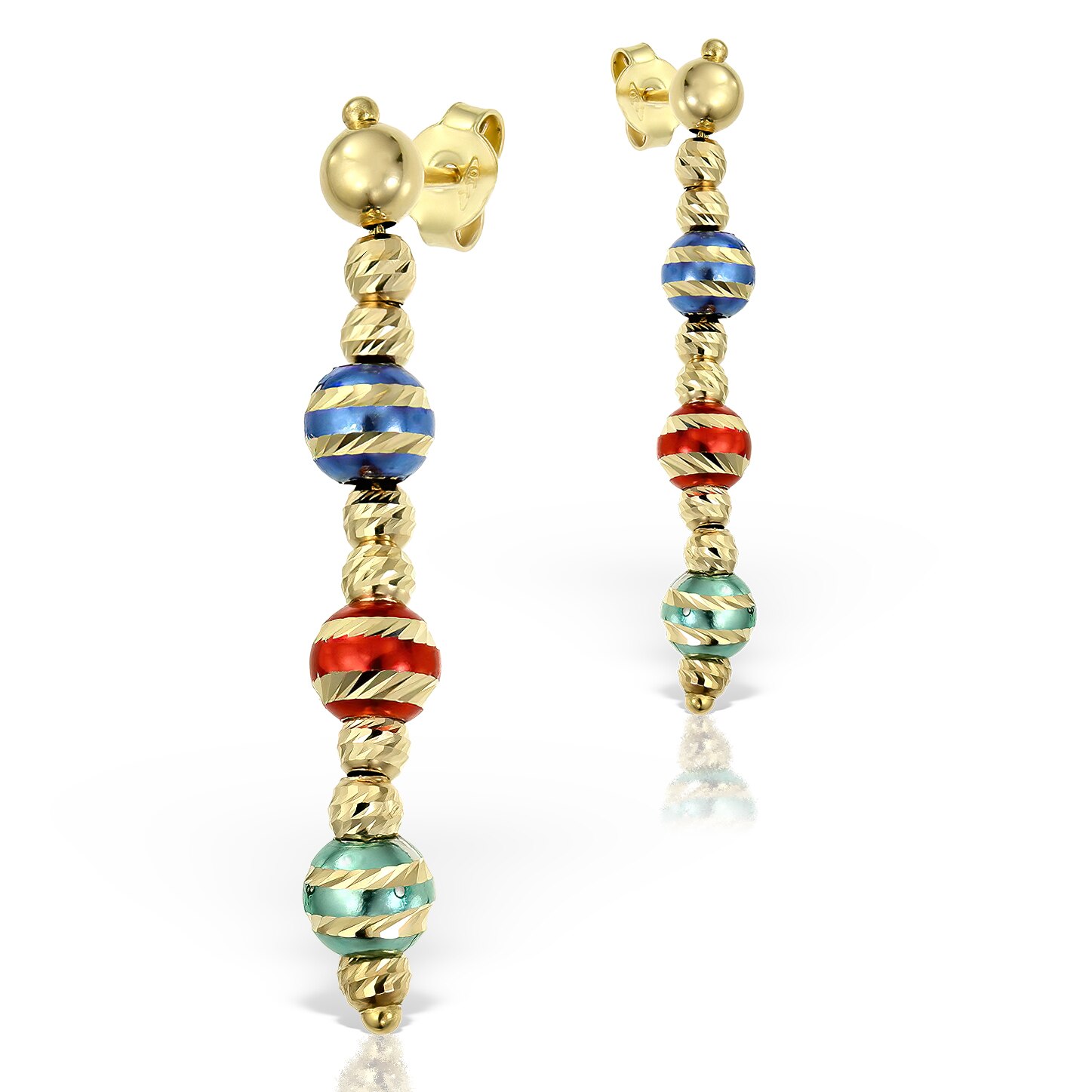 Set bijuterii din aur galben 18K LETO - eMAG.ro