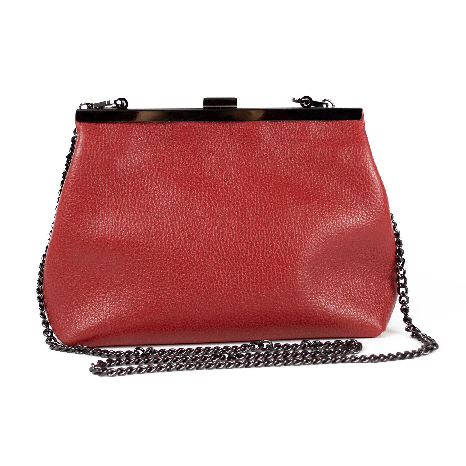 Дамска чанта Delis GT923, Естествена кожа, Бордо - eMAG.bg