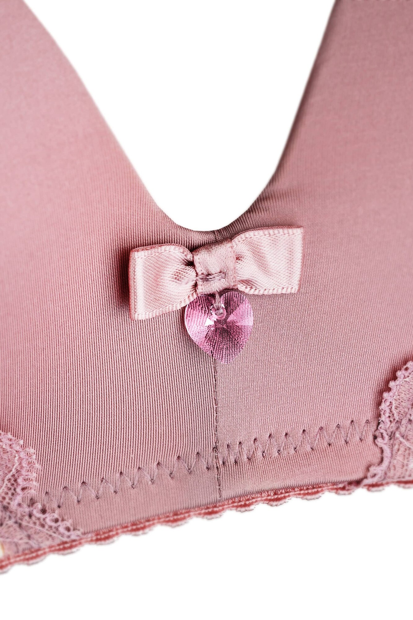 Sutien cu push-up si dantela fara sarma SM30, roz, Uniconf, 75B - eMAG.ro