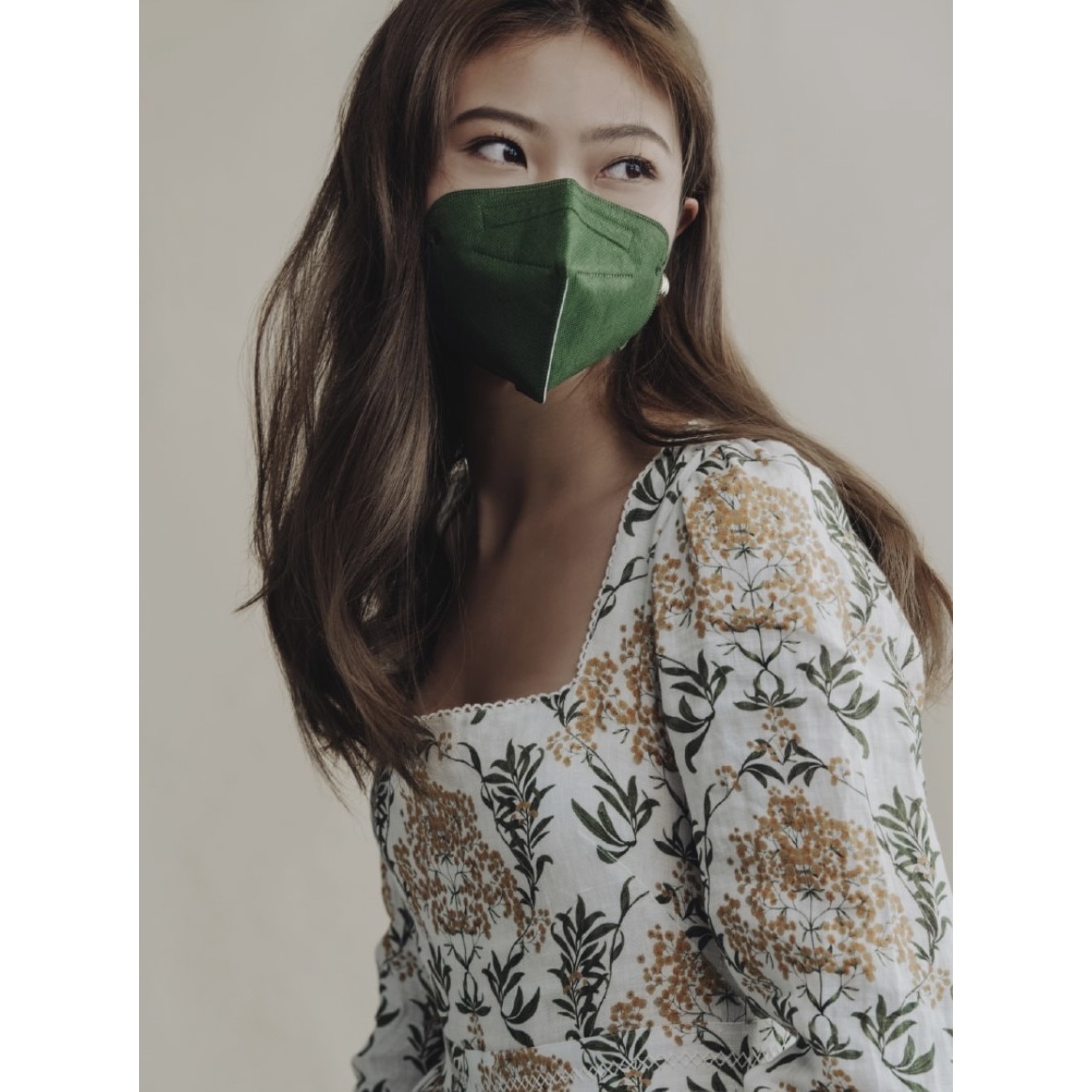 Masca colorata de protectie KAZE FFP2, KN95, 5 straturi, BFE>99.9% ...