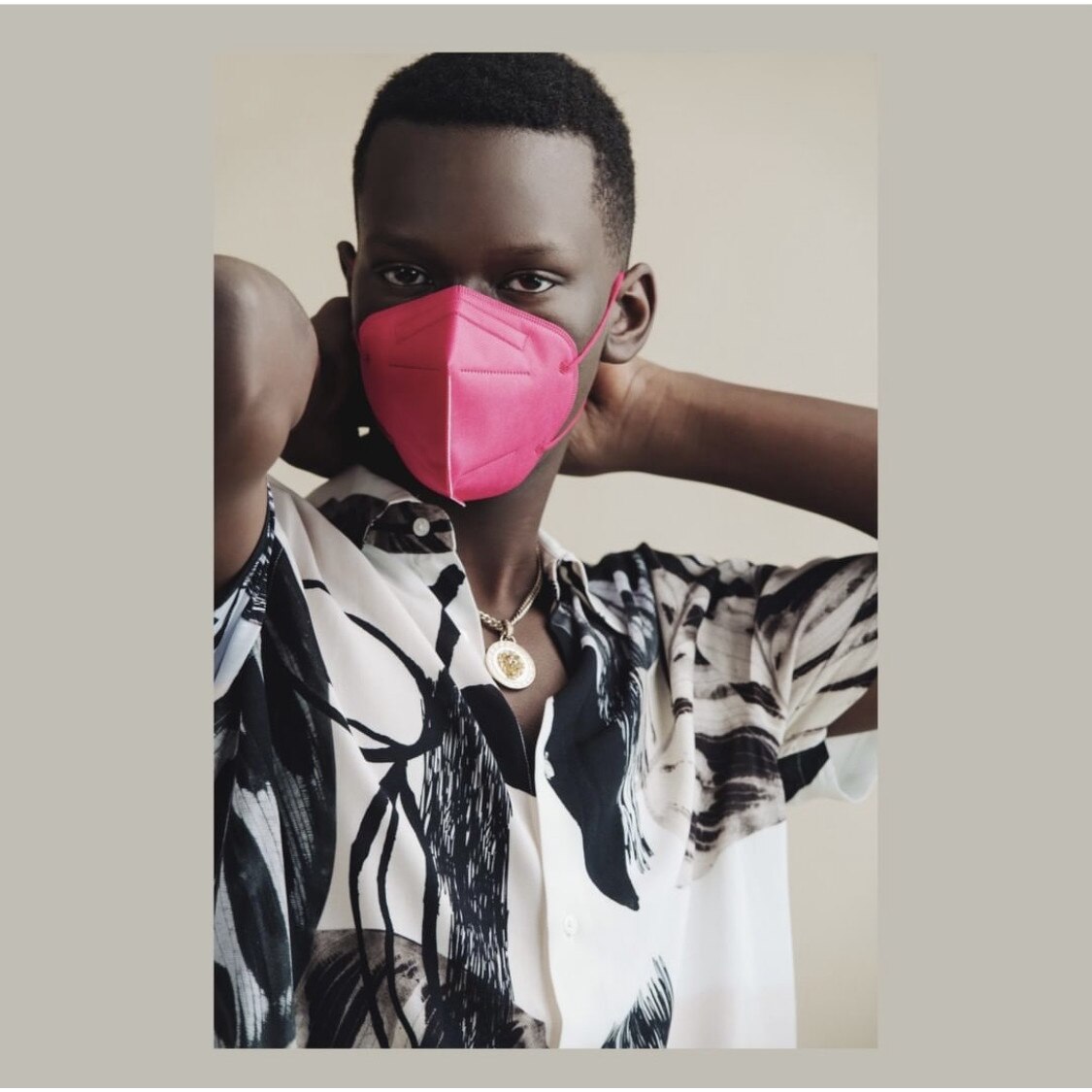 Masca colorata de protectie KAZE FFP2, KN95, 5 straturi, BFE>99.9% ...