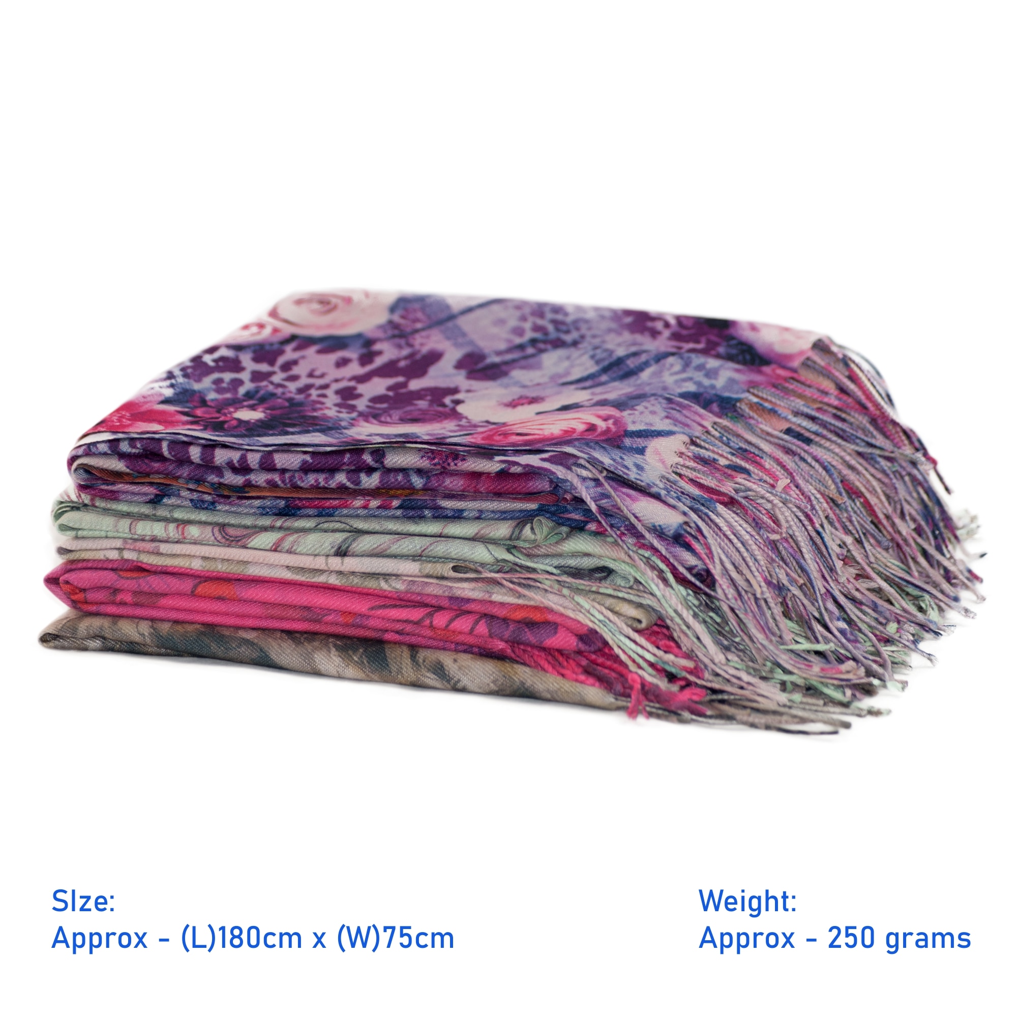 Esarfa dama, Dazoriginal, 2 fete, casmir, Roz, 75 x 180 cm - eMAG.ro