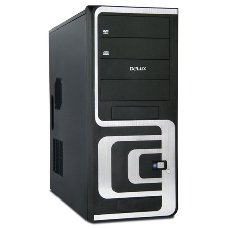 Carcasa Delux Tower ATX 500W, silver&black, MG439 - eMAG.ro