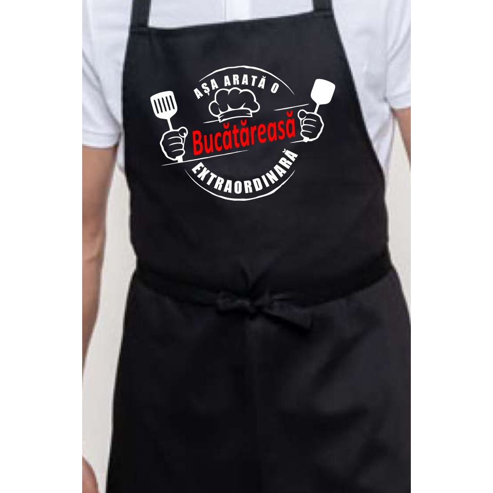 Sort personalizat Bucatareasa Adevarata, Negru - eMAG.ro