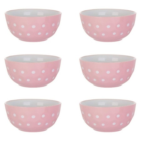 Set format din 6 boluri de servit din ceramica pentru supa, de culoare ...