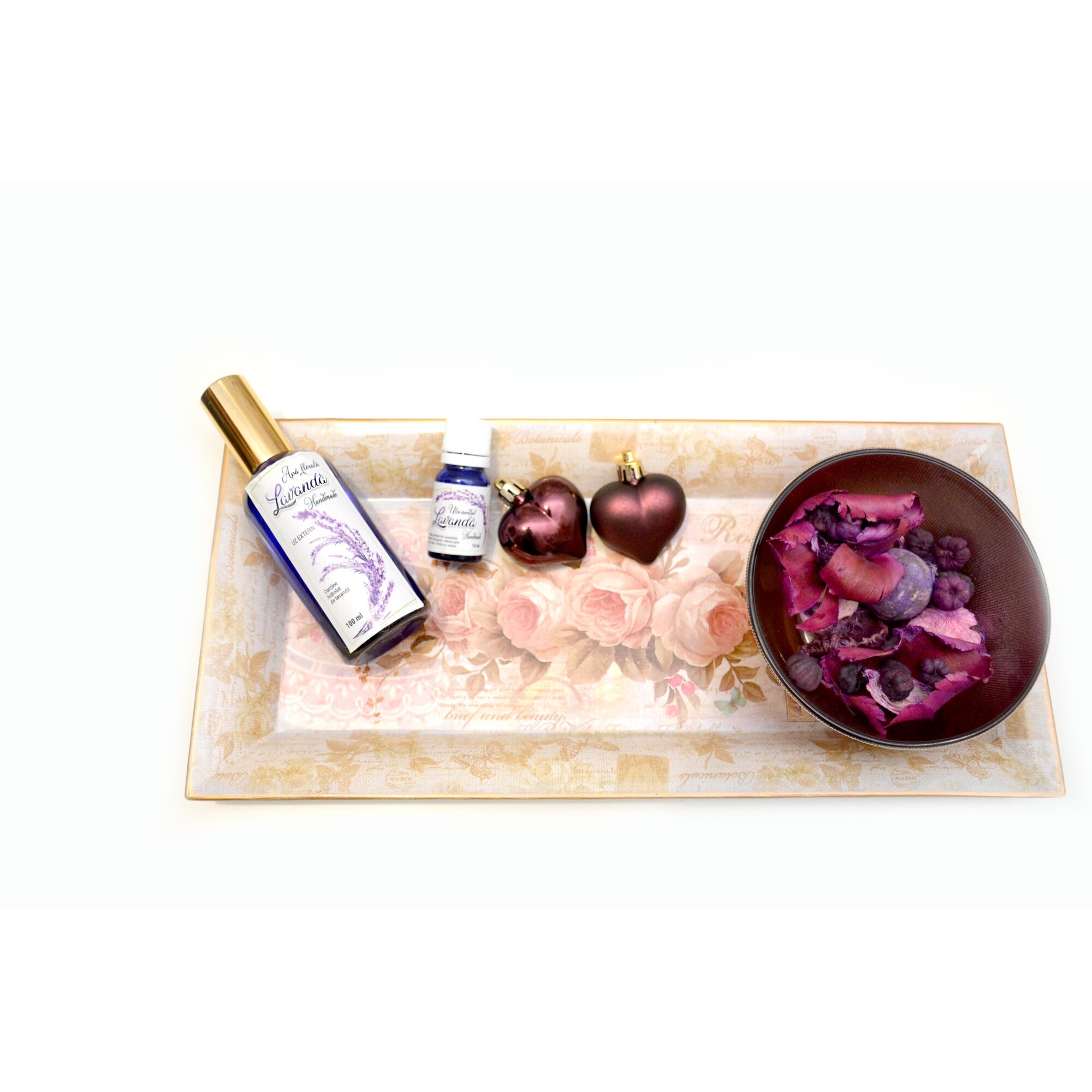 Set ulei esential lavanda 10 ml, natural, plus apa de lavanda 100 ml ...