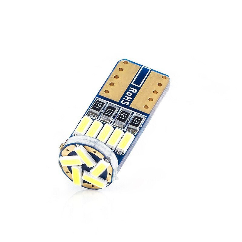 Set 2 x leduri auto T10 SMD 4014, 2.16W, canbus - eMAG.ro