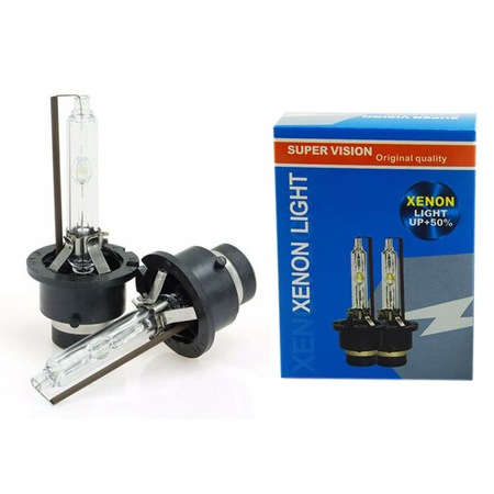 Bec Xenon Emzone D2S, 6000K, 35W, 12V, + 50%, 2 buc - eMAG.ro