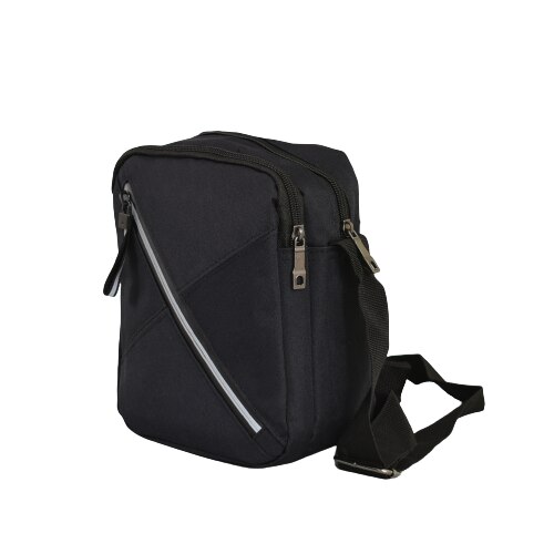 Geanta barbati, 16/20/8 cm, Textil, Negru - eMAG.ro