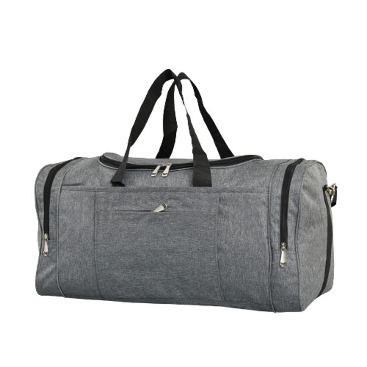 Geanta sport/voiaj, Textil, 60x30x27cm, Gri - eMAG.ro