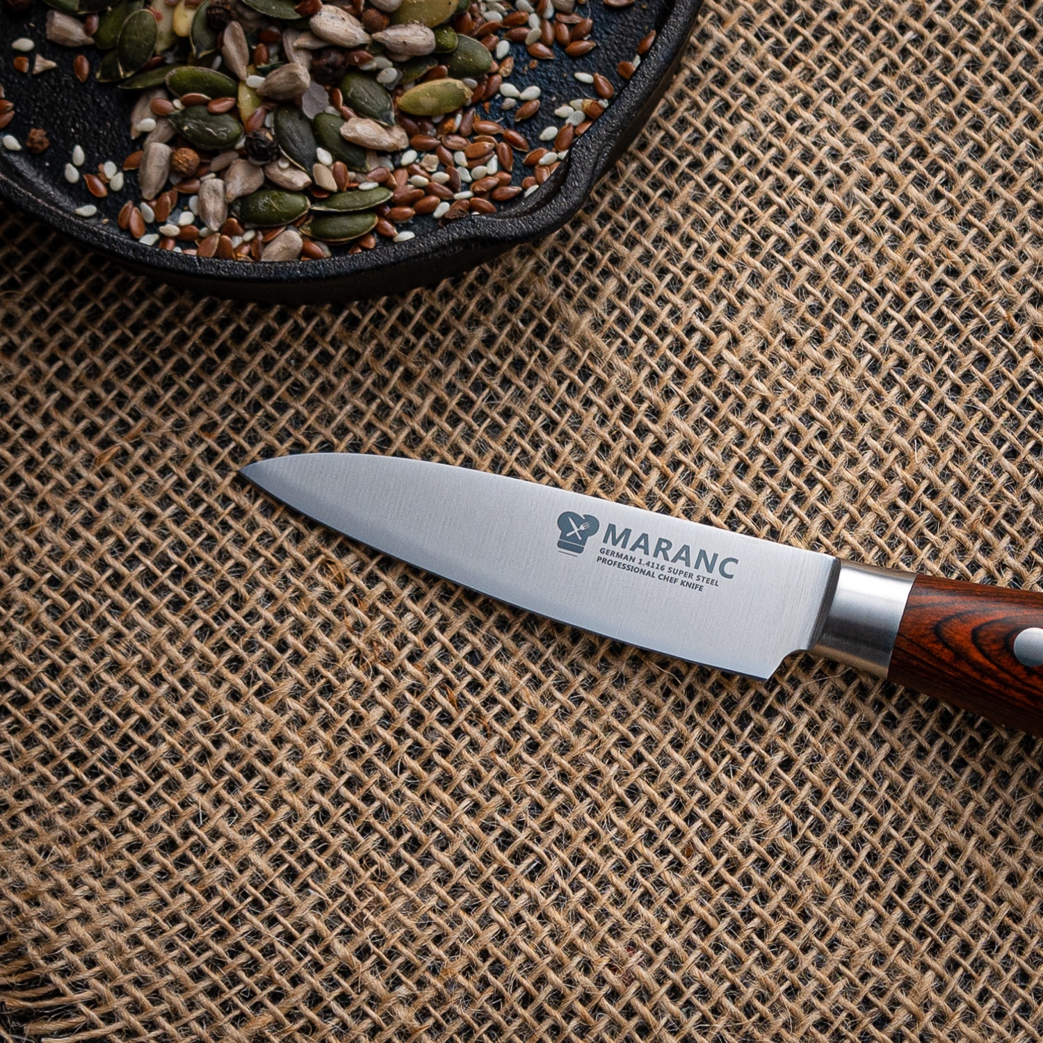 Професионален нож Maranc, немска стомана, 9 см, M134 - eMAG.bg