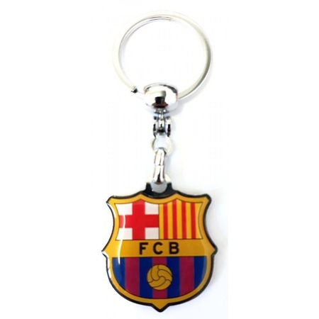 Breloc cheie inox, echipa Barcelona CF, multicolor - eMAG.ro