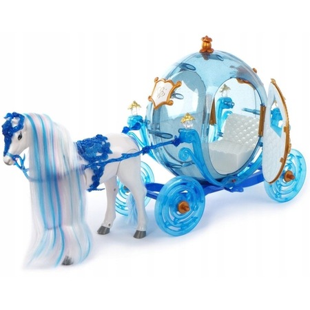 Caleasca de Jucarie pentru Papusi Cu Cal care Merge, Sunete Reale si ...