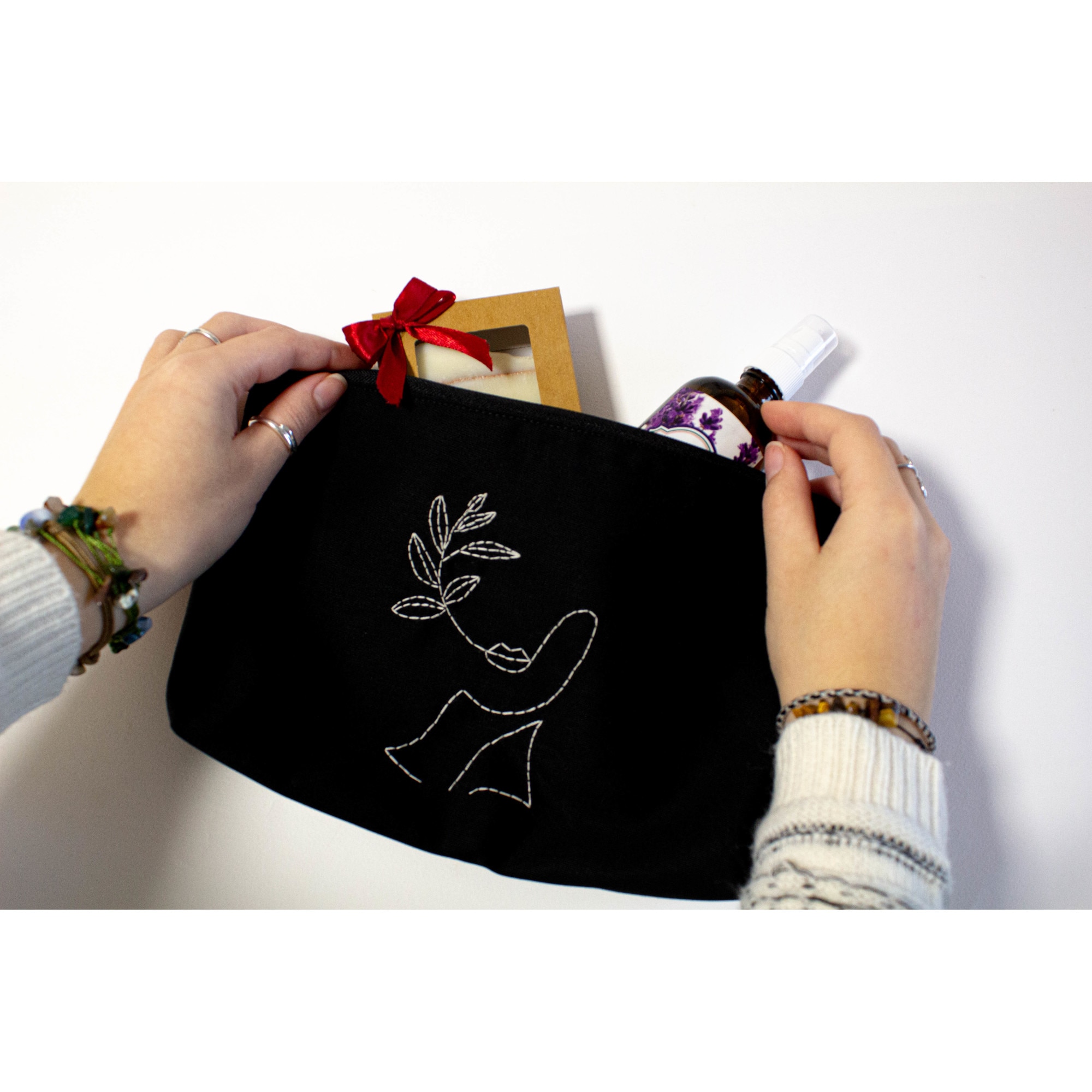 Portfard Evergreen, Evergreen Handmade, Negru, 25 x 17 cm - eMAG.ro