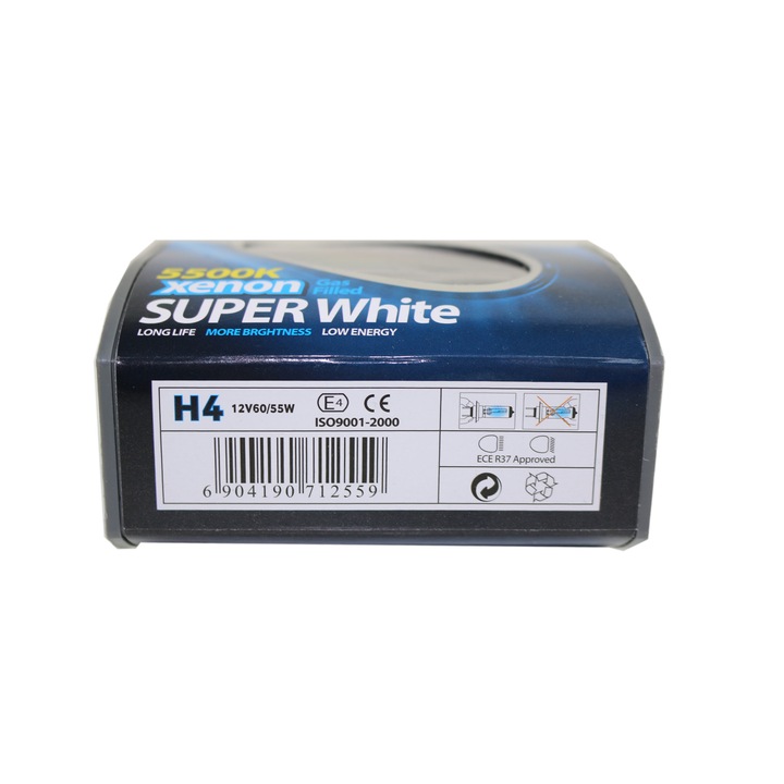 Комплект крушки Emzone H4, Ксенон Ефект, 2 броя - eMAG.bg