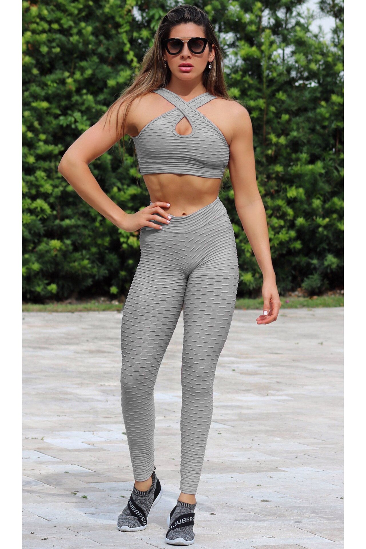 Colanti dama modelatori cu push-up, talie inalta, Gri, M - eMAG.ro