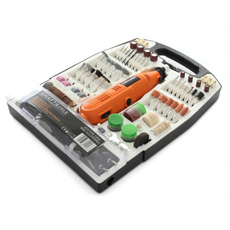 Mini freza electrica 270W 235 piese 32500 rpm KD10245 KraftDele - eMAG.ro