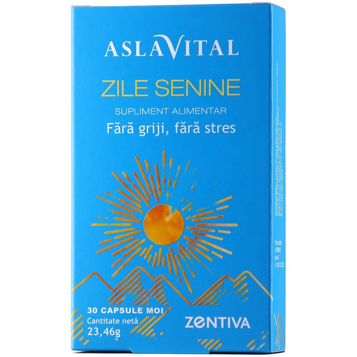 Aslavital Zile Senine, Zentiva, 30 capsule moi - eMAG.ro