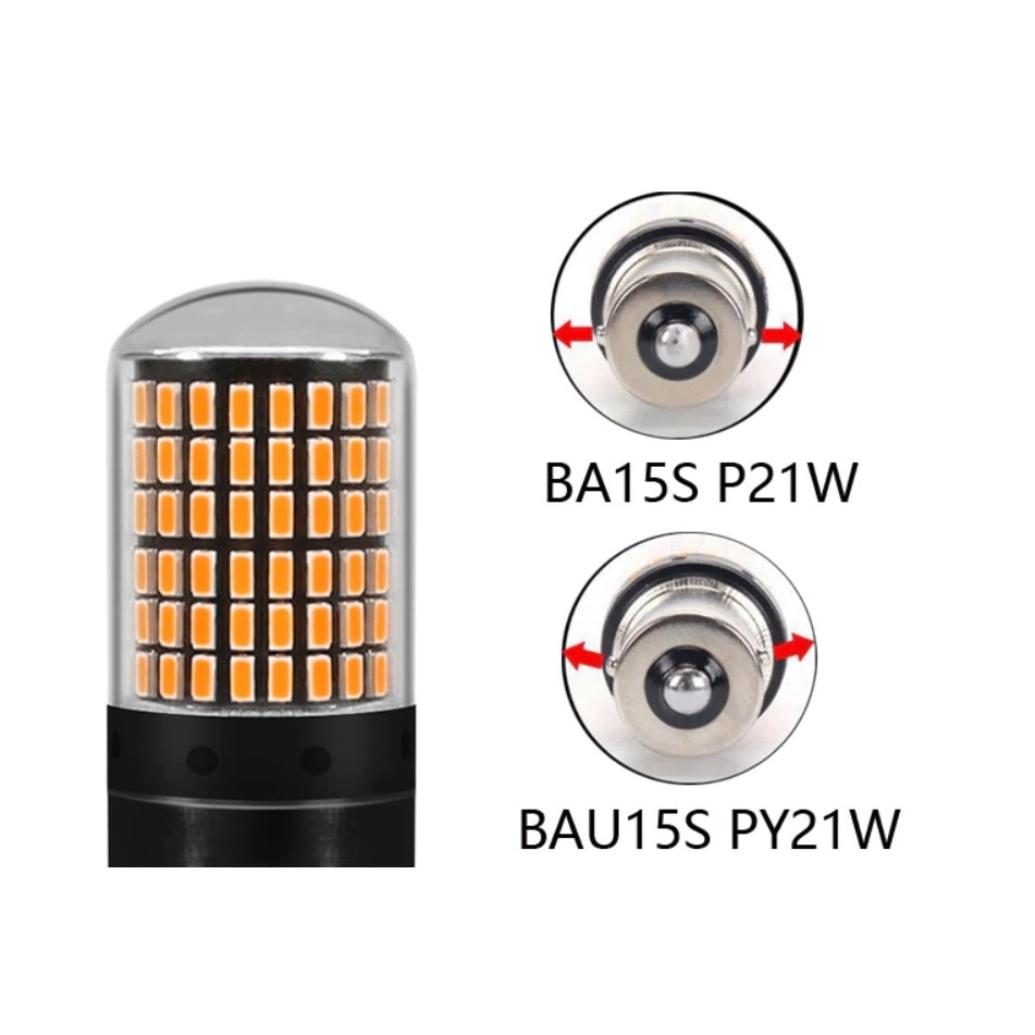 Set 2 leduri semnalizare CAN-BUS P21W soclu BA15S - eMAG.ro