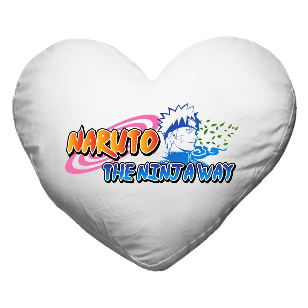Perna personalizata anime naruto ninja, model inima, 39x30 cm - eMAG.ro