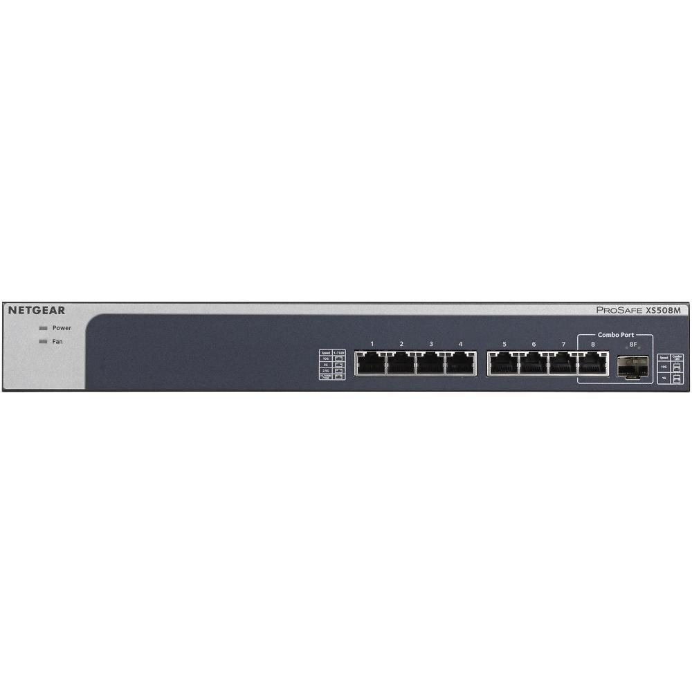 NetGear XS508M switch, felügyelet nélküli, 8 portos, 10 GB / Multi-GB ...