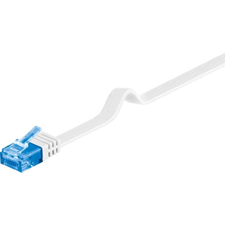 Cablu de retea LAN, RJ45, CAT 6A, U/UTP, 0.5 m, Alb - eMAG.ro