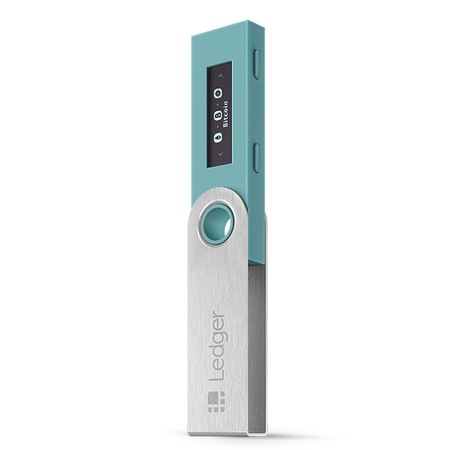 Portofel electronic Ledger Nano S, Albastru, pentru Bitcoin, Ethereum ...