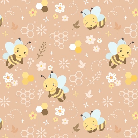 Autocolant Art Kids pentru mobilier, Albinute, faguri si flori ...