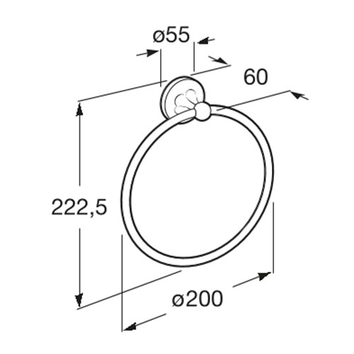 Portprosop inel Roca Classica, sistem fixare inclus - eMAG.ro