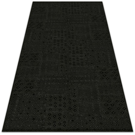 Covor de vinil pentru terasa, Covor de balcon, PVC, Intuneric Textura ...