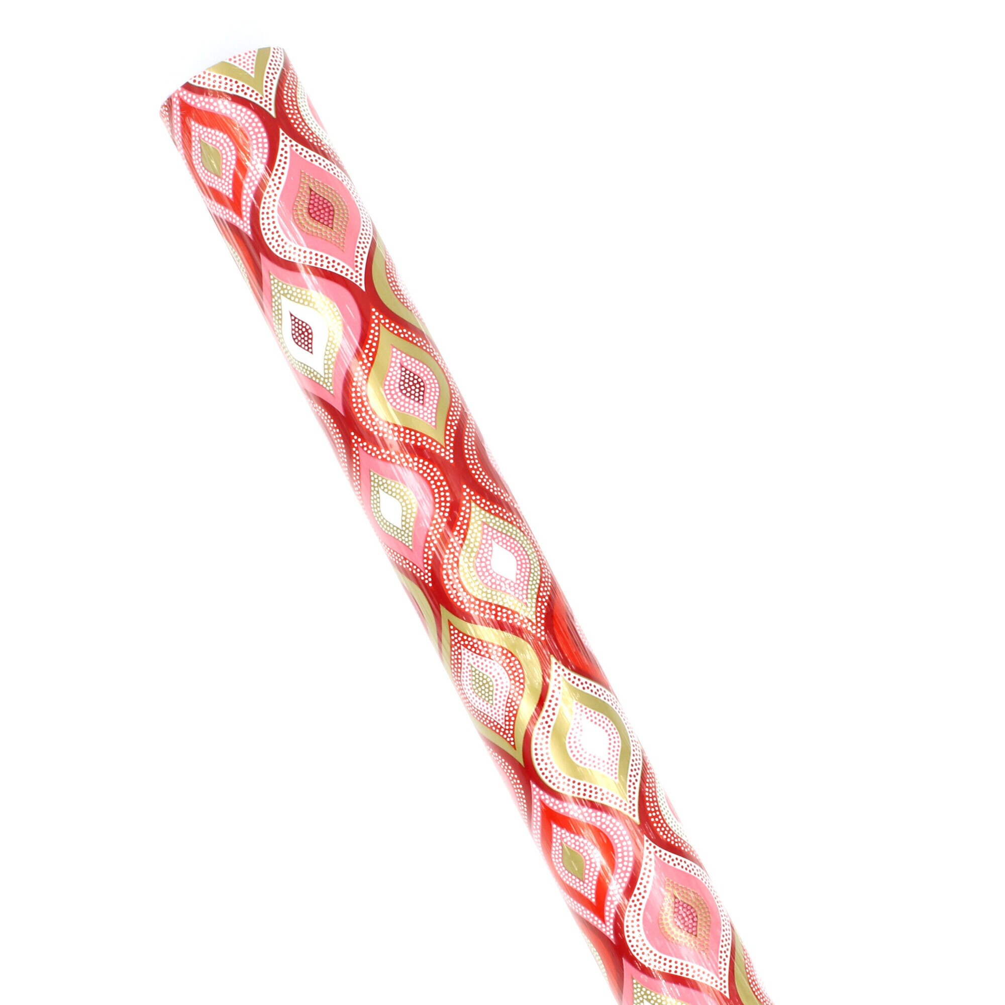 Hartie pentru ambalat cadouri, Trend, 300x100 cm, rosu-indian - eMAG.ro
