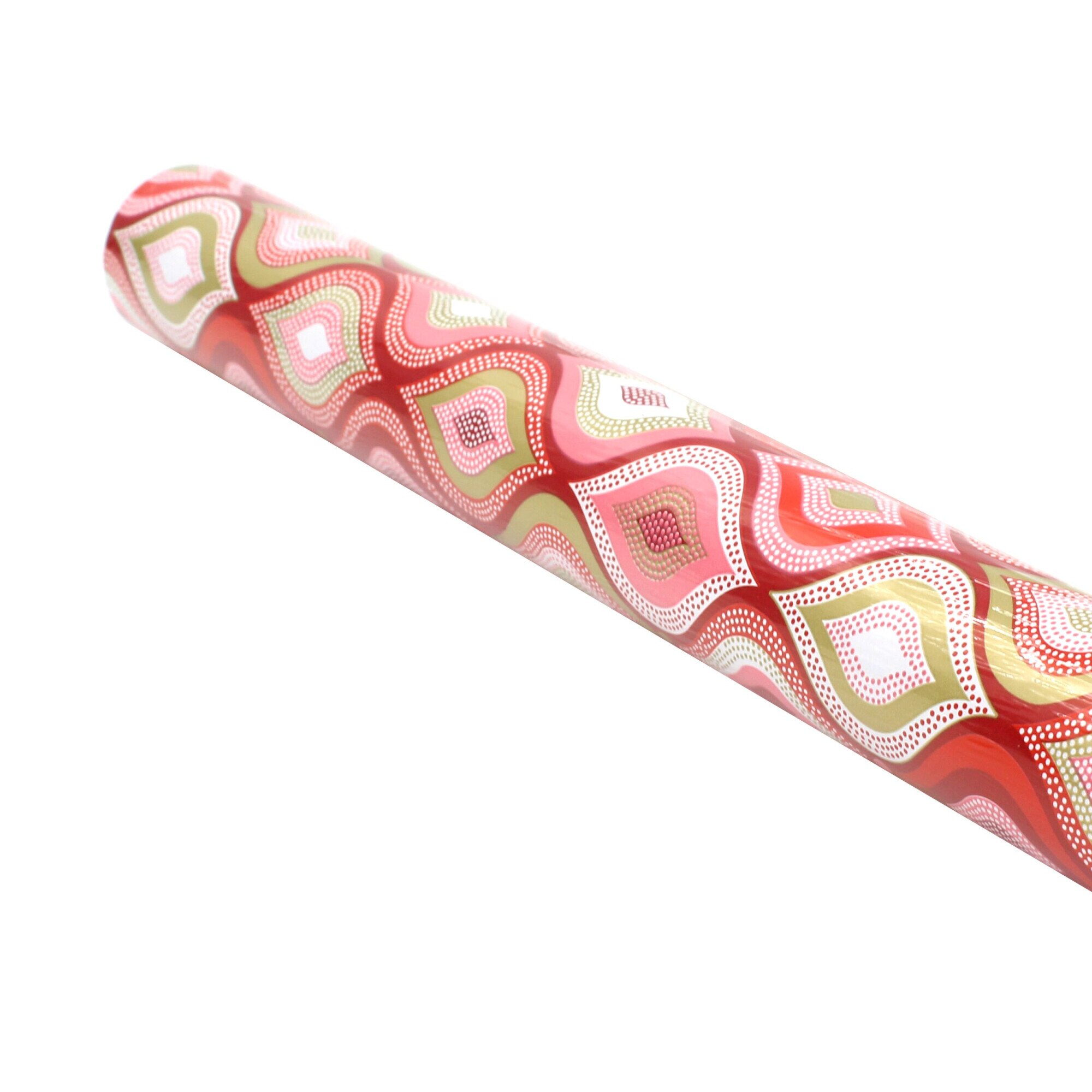 Hartie pentru ambalat cadouri, Trend, 300x100 cm, rosu-indian - eMAG.ro