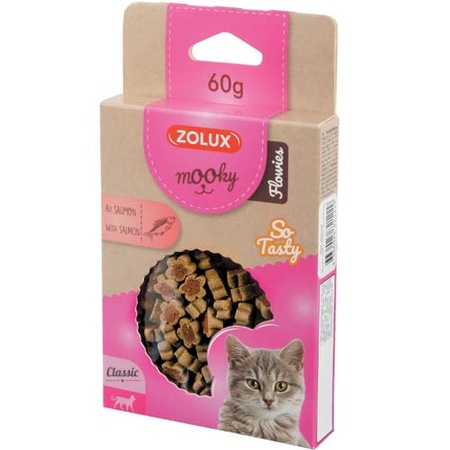 Дропс Zolux Mooky Cat Flowies Salmon, Сьомга, 60 гр - eMAG.bg