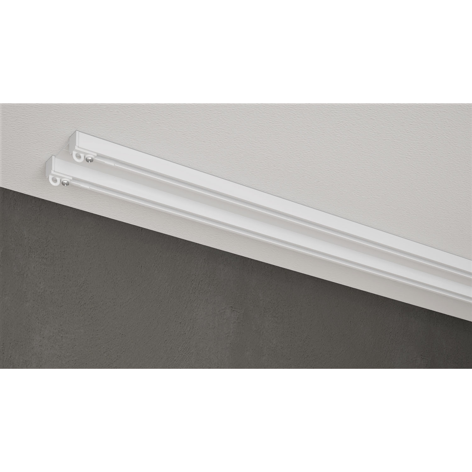 Sina perdea Sunpro, cu 2 canale, alb, 250 cm - eMAG.ro
