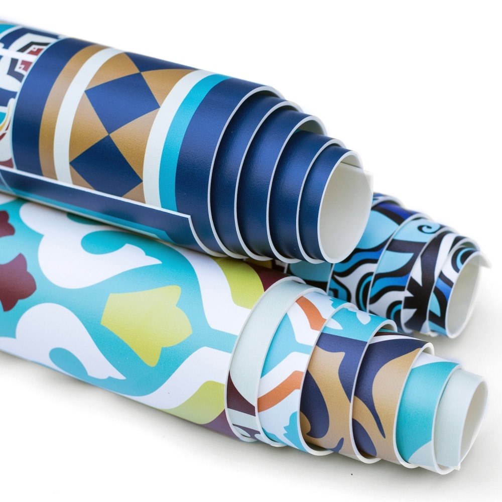 Vinyl szőnyeg, PVC, olasz csempe, Többszínű, 80 cm x 120 cm ...