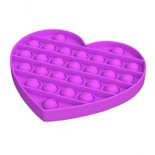 Jucarie POP IT inima mov, 13 x 15 cm - eMAG.ro