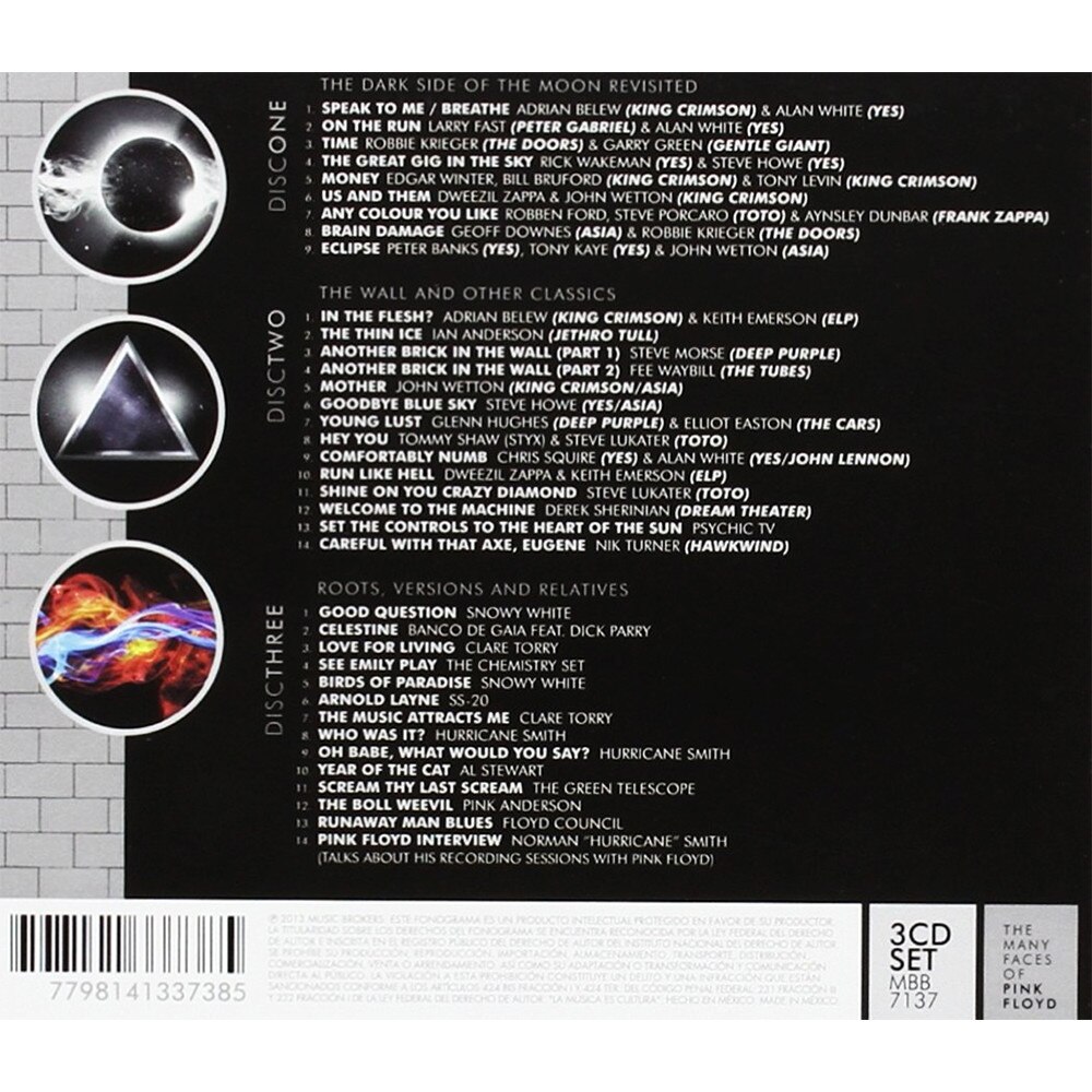 Pink Floyd - Many Faces Of Pink Floyd - 3 CD Digipack - eMAG.ro