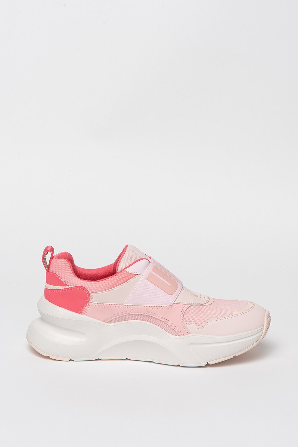 UGG, Pantofi sport slip-on LA Flex, Roz/Alb, 6 - eMAG.ro