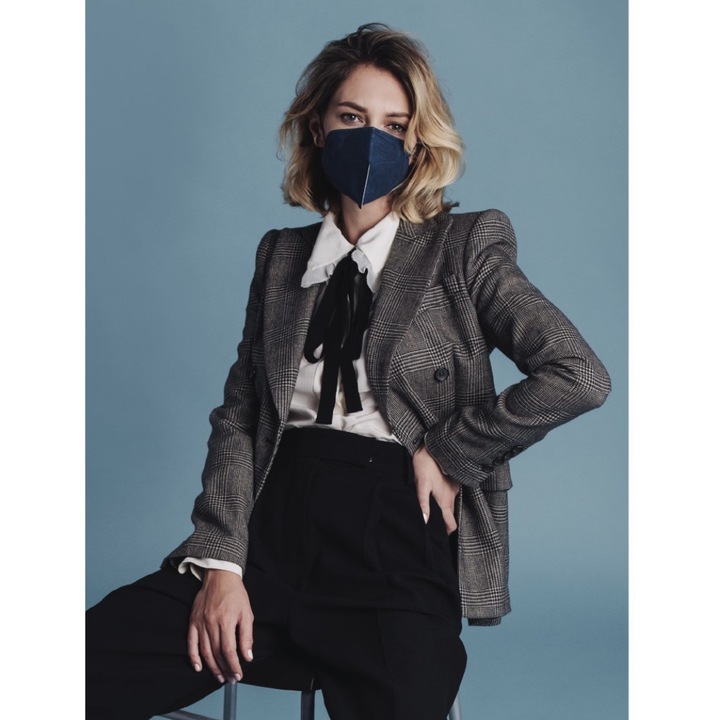 Masca colorata de protectie KAZE FFP2, KN95, 5 straturi, BFE>99.9% ...