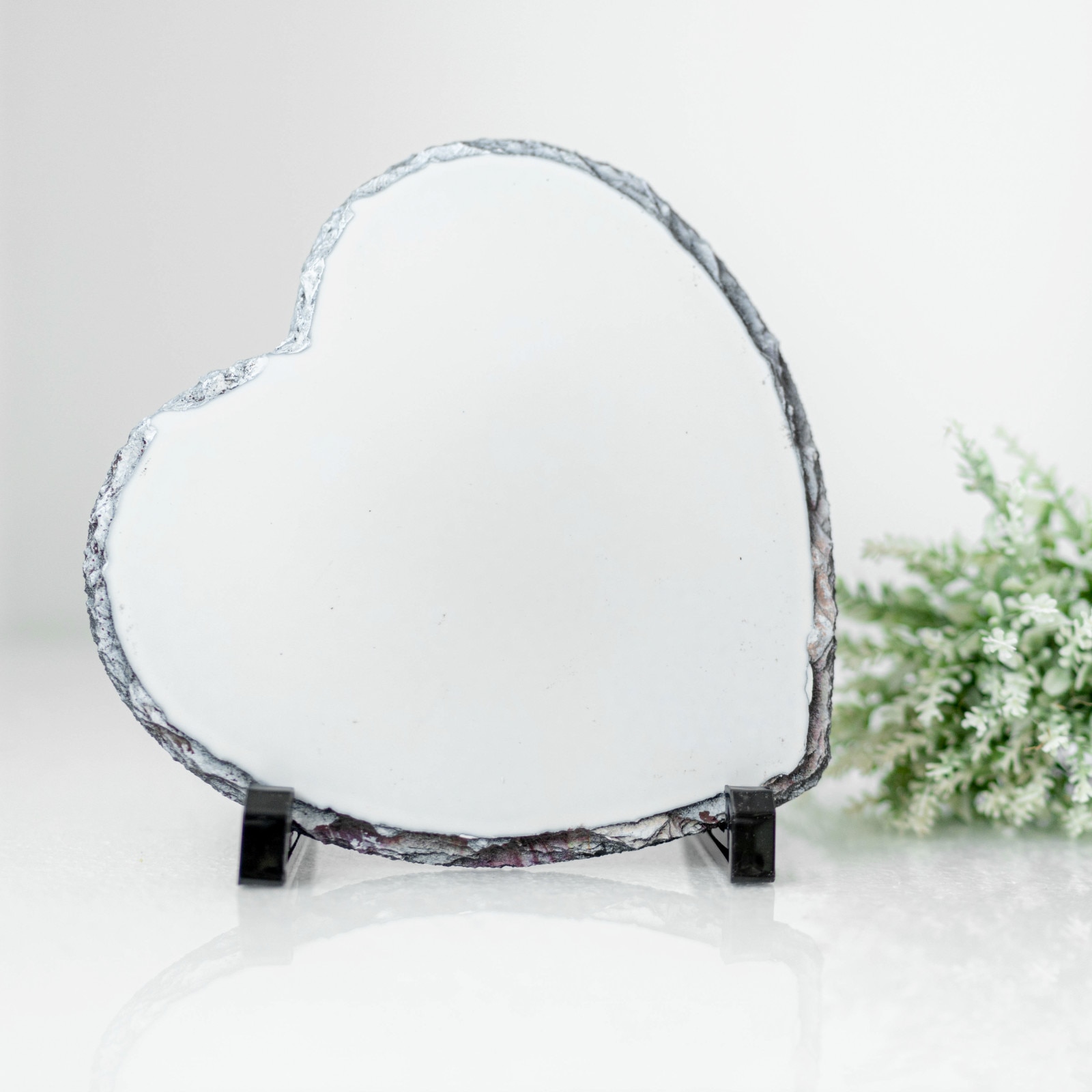 Placa ardezie personalizata in forma de inima, Gravolo, 20x20 cm - eMAG.ro