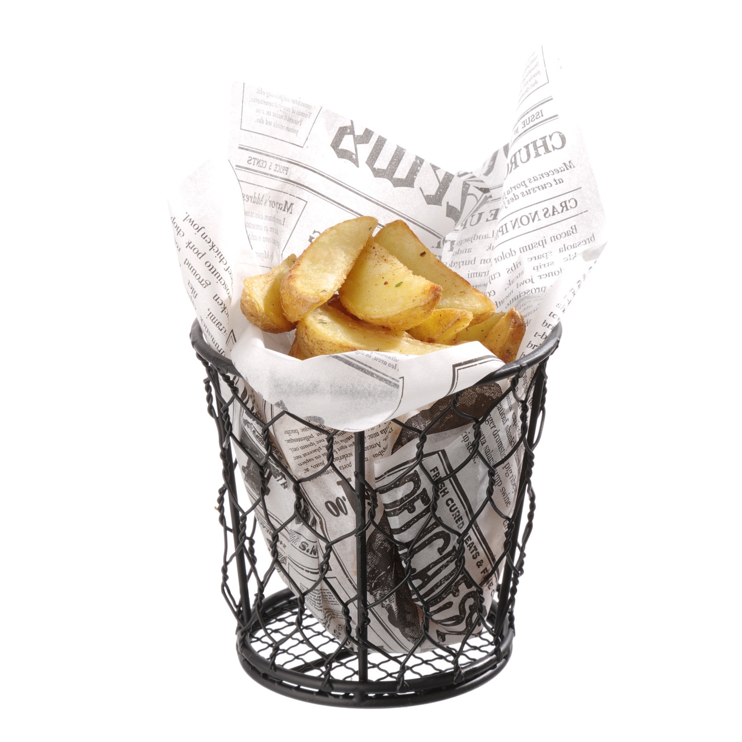 Cos servire din sarma, pentru servire snacks, Hendi, 100x(h)90 mm ...