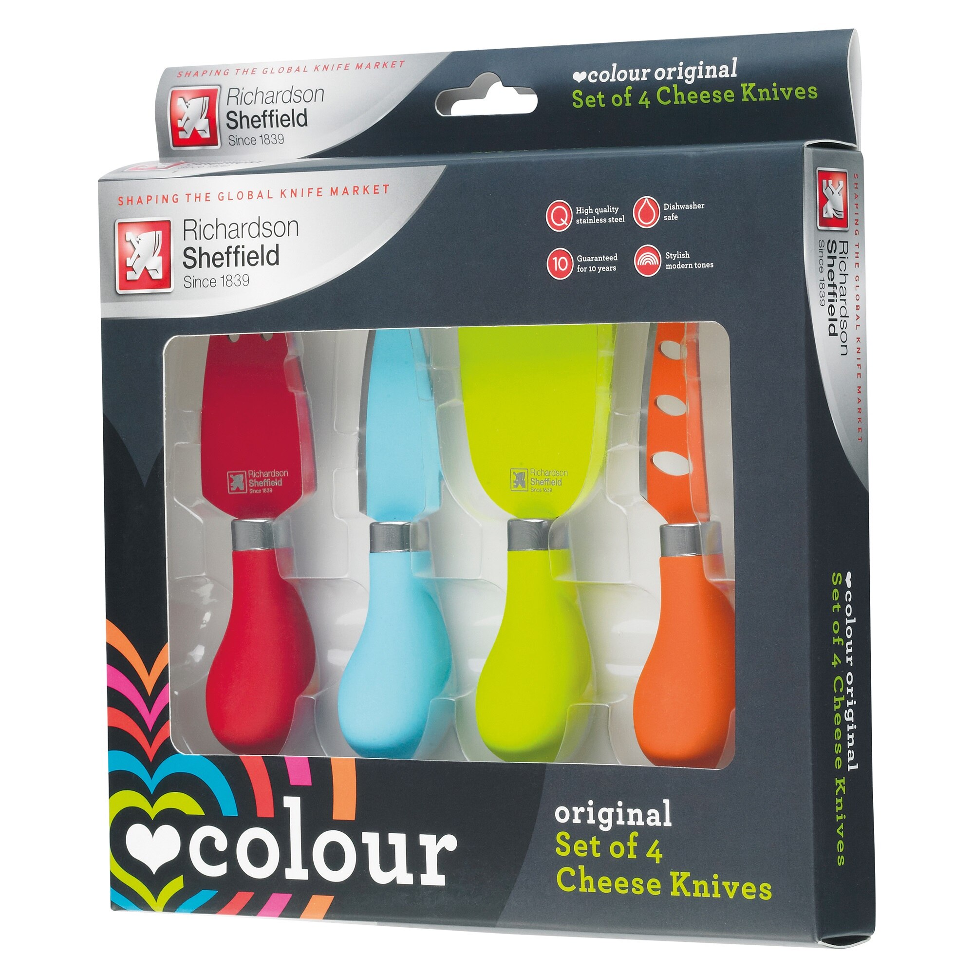 Set 4 cutite branza Richardson Sheffield, Colour Original - eMAG.ro