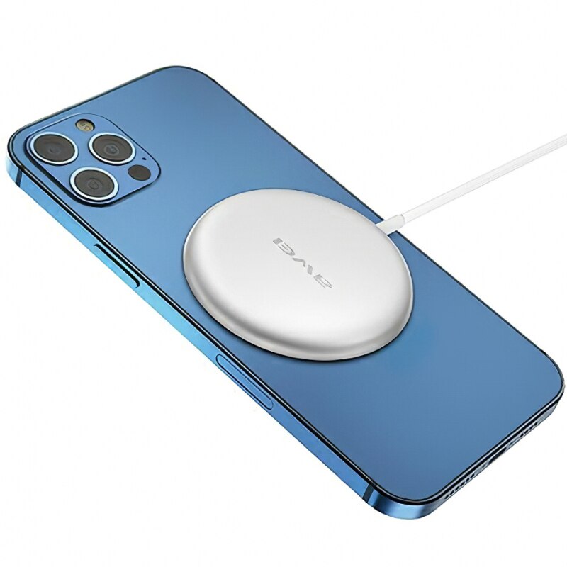 Awei Magsafe 15 W vezeték nélküli mágneses töltőkészlet, fehér és ...