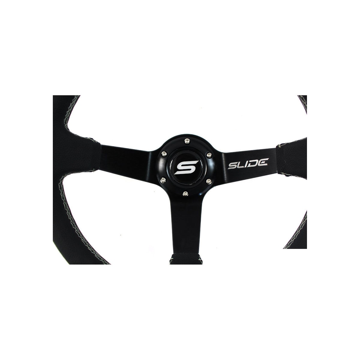 Volan sport, Slide, 350 x 90 mm, Argintiu/Negru - eMAG.ro