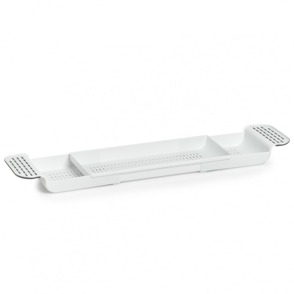 Suport extensibil cada Zeller, plastic, 55x17.3x6.5 cm, alb - eMAG.ro